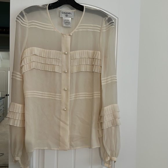 CHANEL | Tops | Chanel Blouse | Poshmark